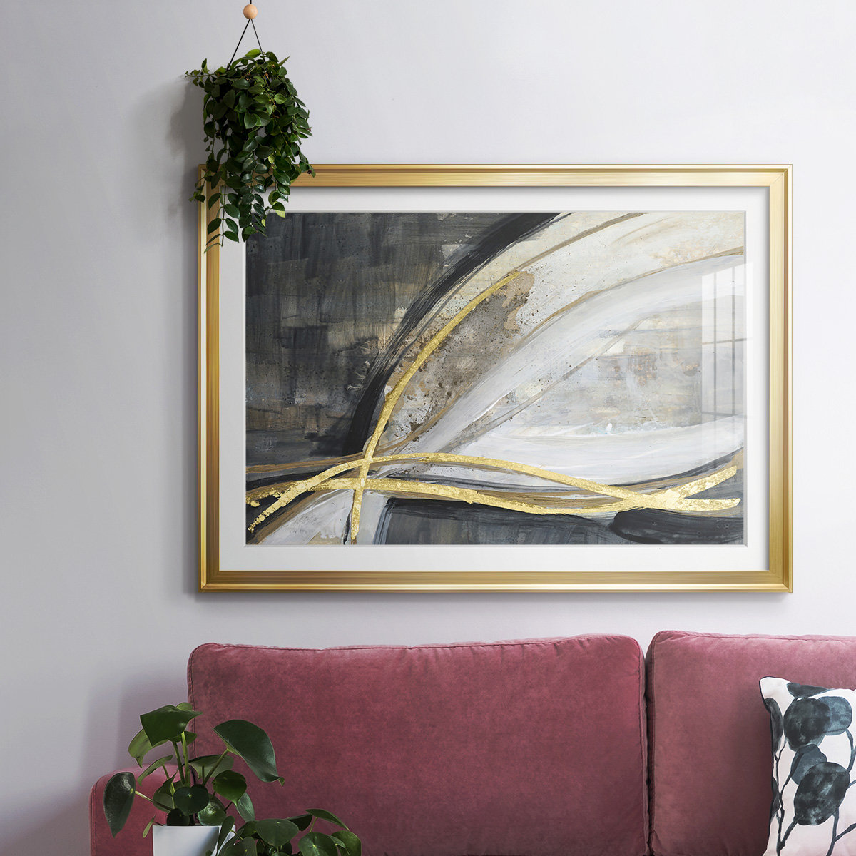 Wrought Studio™ Twisting Vortex II-FramedFramed Print W Beveled Matt and Glass | Wayfair